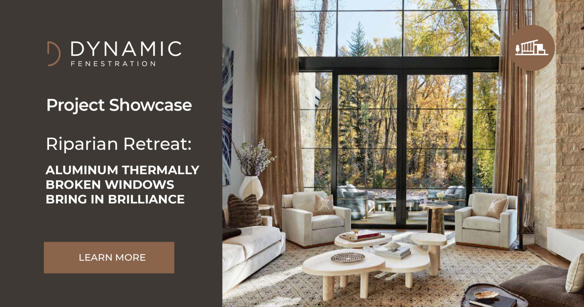 Riparian Retreat with Aluminum Thermally Broken Windows